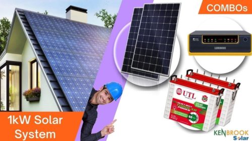 1kW Solar System Price in India with Battery & Subsidy - Kenbrook Solar
