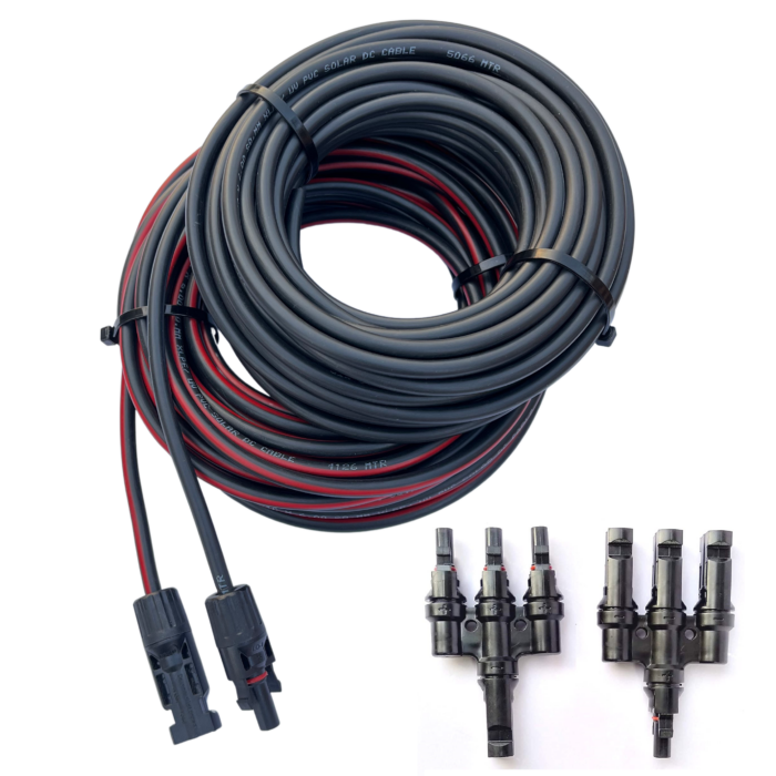 Buy Best Quality 4mm 20 Meter DC Wire with 3in1 Connector at Best Price