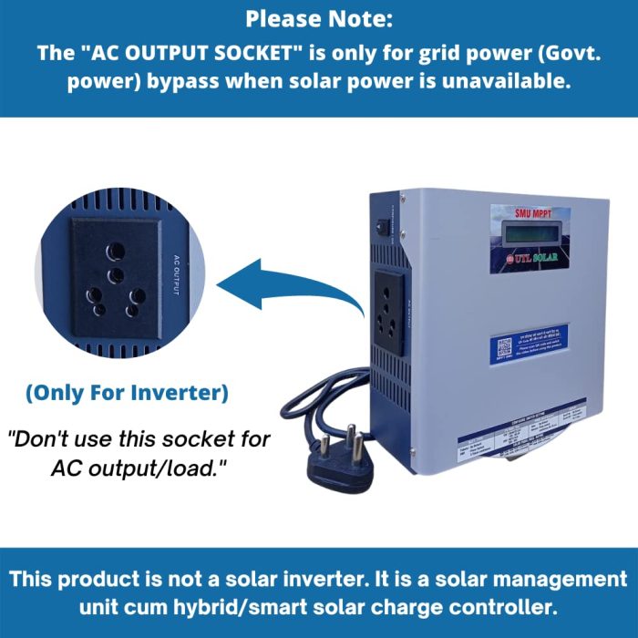 UTL 12V/24V 40AMP rMPPT Solar Charge Controller SMU at Best Price