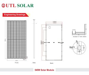Buy UTL 540W 24V Mono PERC Solar Panel at Best Price in India