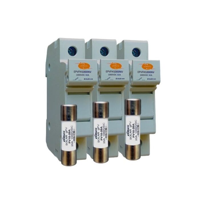 Buy Elmex 20A DC Fuse With 32A Fuse Holder at Best Price (3 Fuse Set)