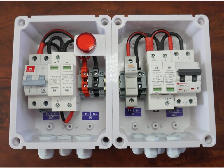 Kenbrook Solar ACDB Box Single Phase 32A 320V SPD Havells , Indicator ...
