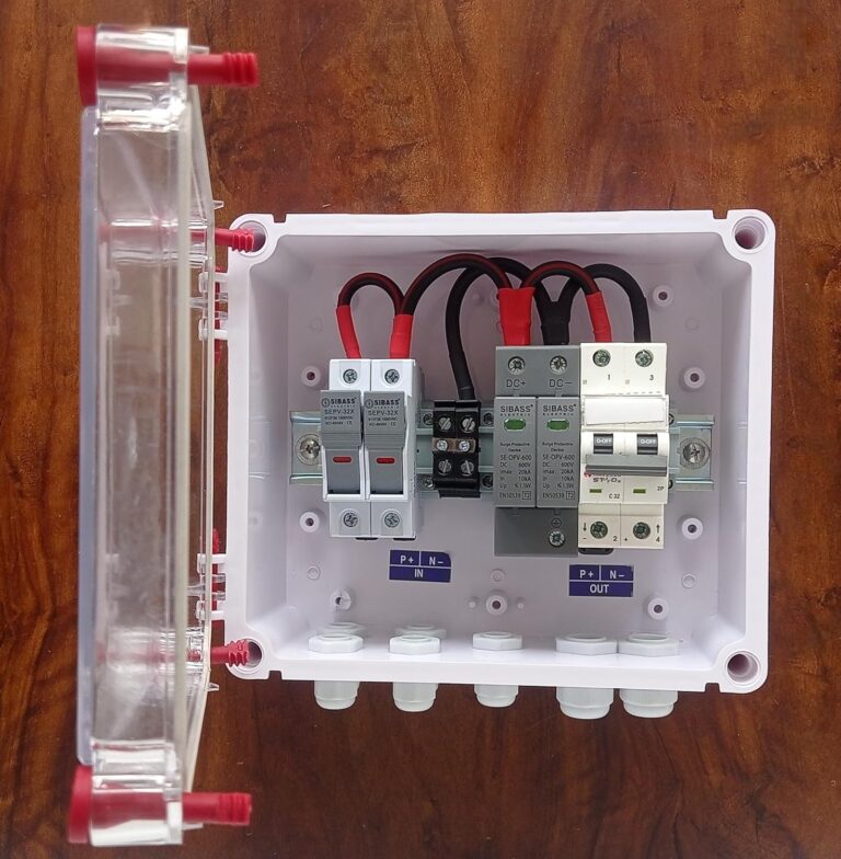Kenbrook Solar AJB DCDB 2 in 1 Out 600V Inbuilt 2 x 20A Sibass Fuses ...