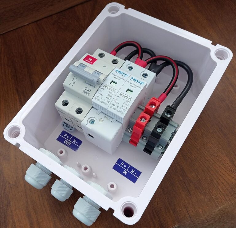 Kenbrook Solar ACDB Box Single Phase 32A 320V Sibass SPD With + DCDB 1 ...