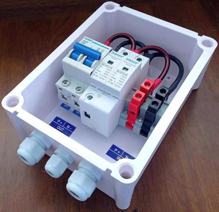 Kenbrook Solar ACDB Single Phase Inbuilt Chint AC MCB 32A,Sibass AC SPD ...