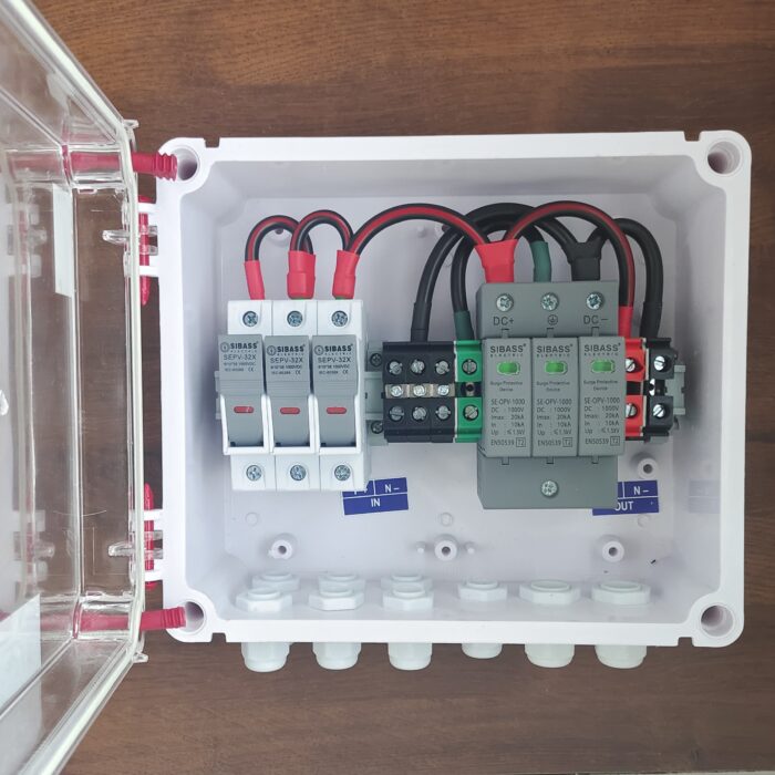 Kenbrook Solar AJB DCDB 3 in 1 Out 1000V Inbuilt 3 x 20A Sibass Fuses ...