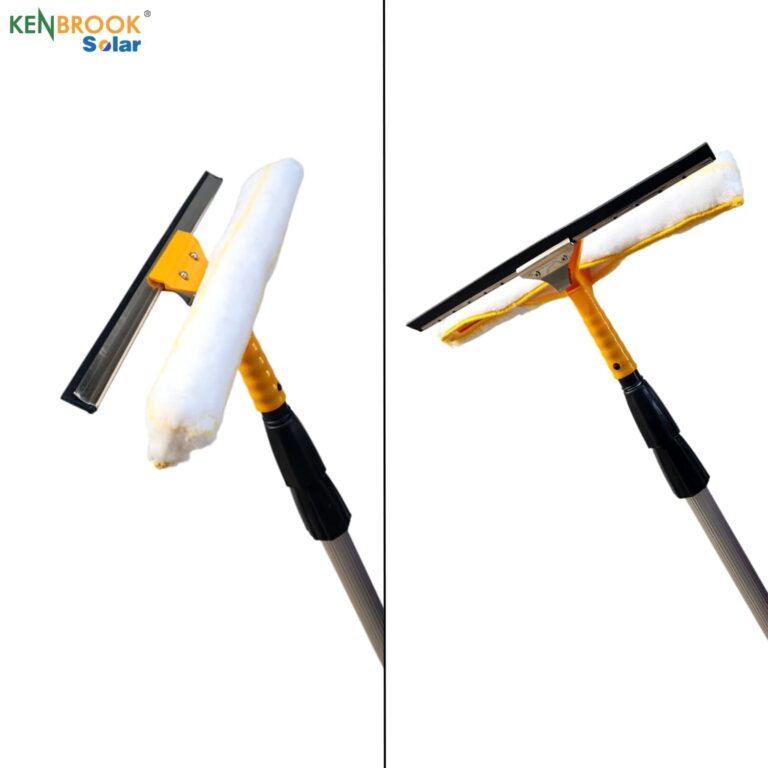 Buy 4 Meter Solar Panel Cleaning Mop, Microfiber Cloth & Wiper