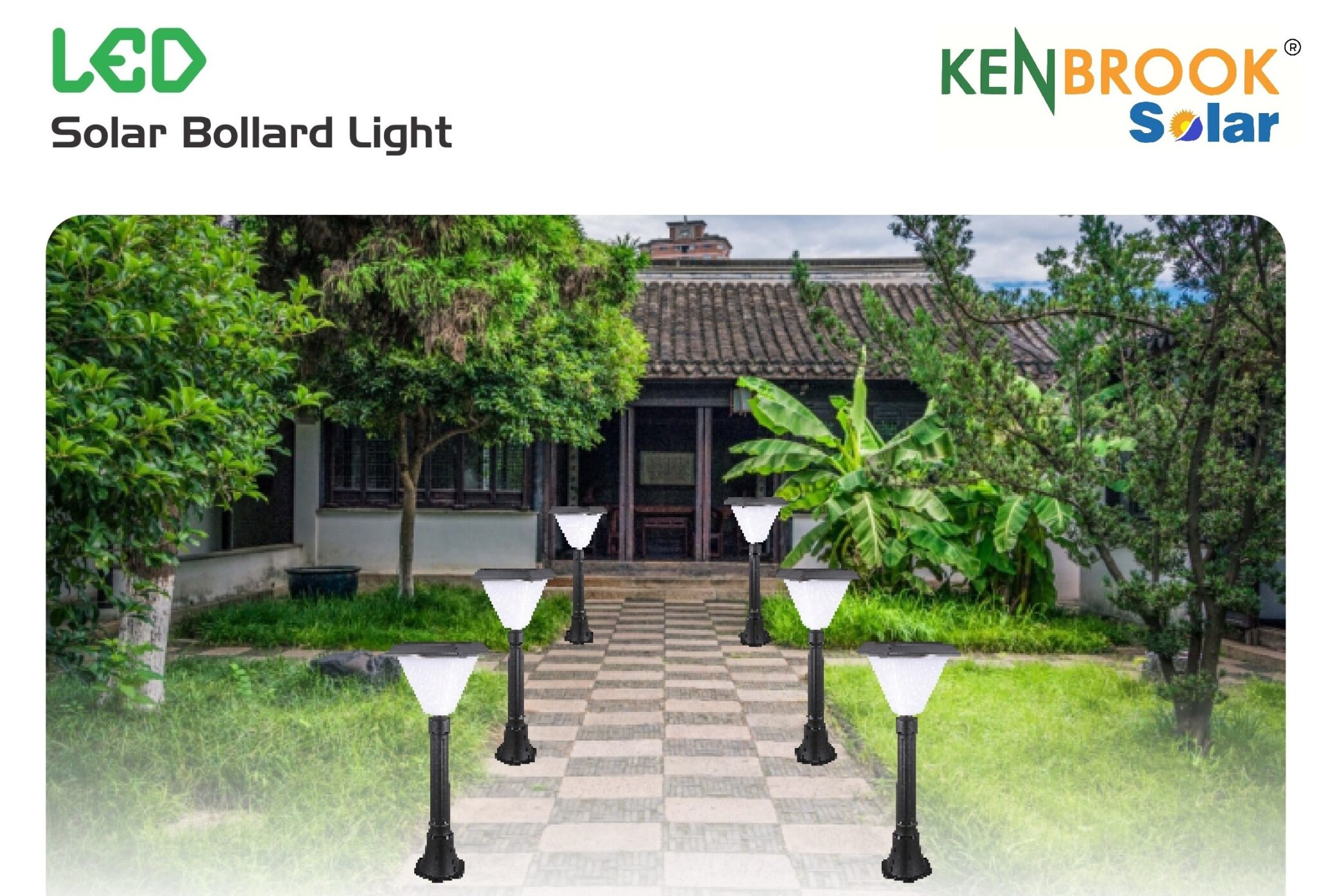 Buy 5 watt 3 in 1 color Solar V Bollard Gate Light at best price ...