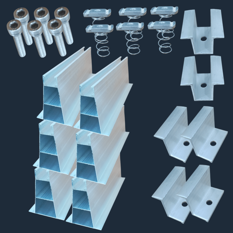 Buy Aluminium Solar Mini Rail Set at Best Price in India - Kenbrook Solar