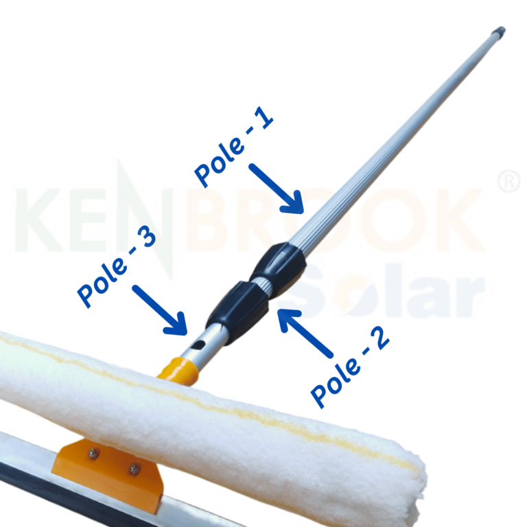 Buy 6 Meter Solar Panel Cleaning Mop, Microfiber & HD Wiper- Kenbrook Solar
