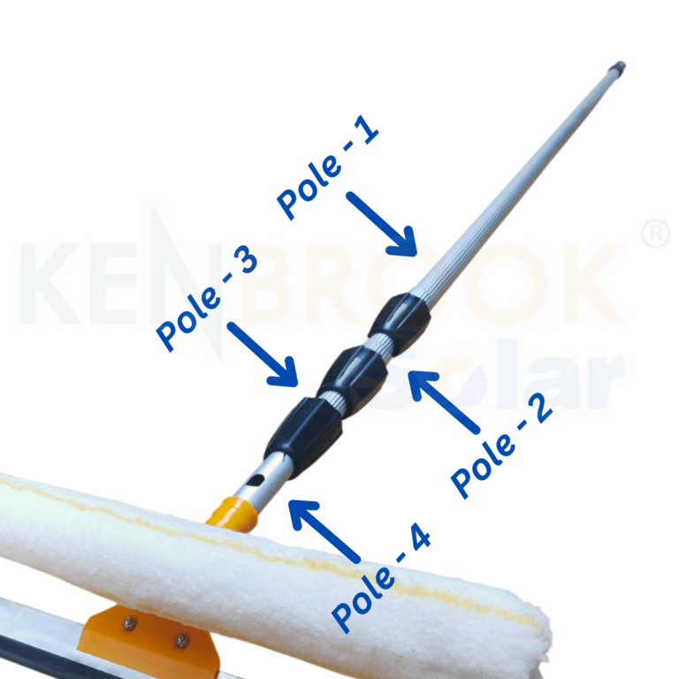 Buy 8.2 Meter Solar Panel Cleaning Mop, Microfiber & HD Wiper- Kenbrook ...