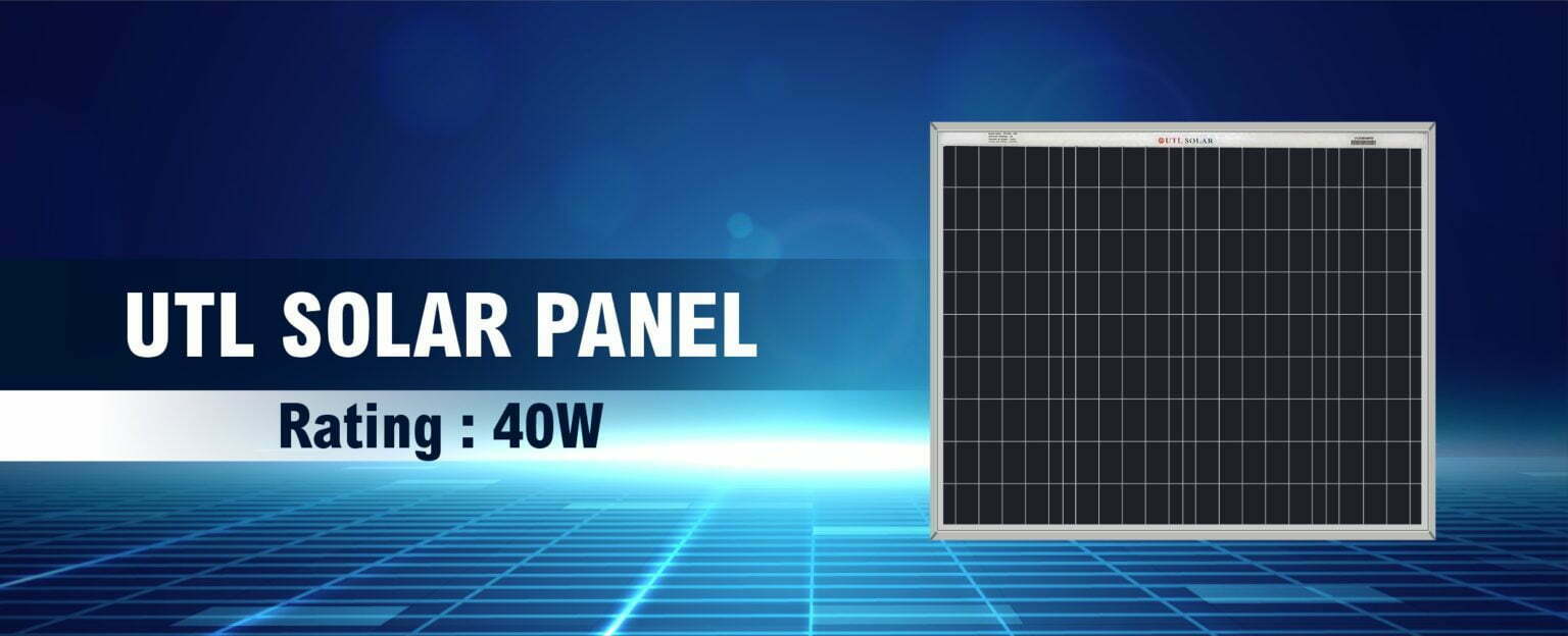 Buy 40 watt 12V UTL Solar Panel online at best Price in India