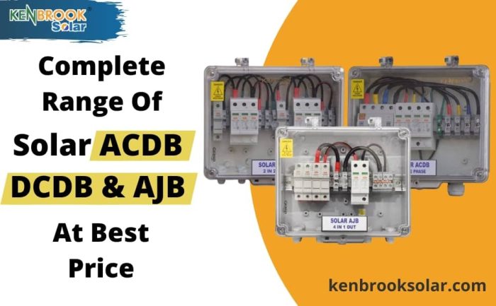 ACDB DCDB: Best price for ACDB DCDB box in India - Kenbrook Solar