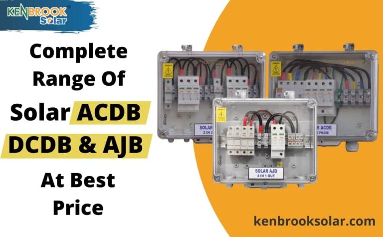 ACDB DCDB: Best price for ACDB DCDB box in India - Kenbrook Solar