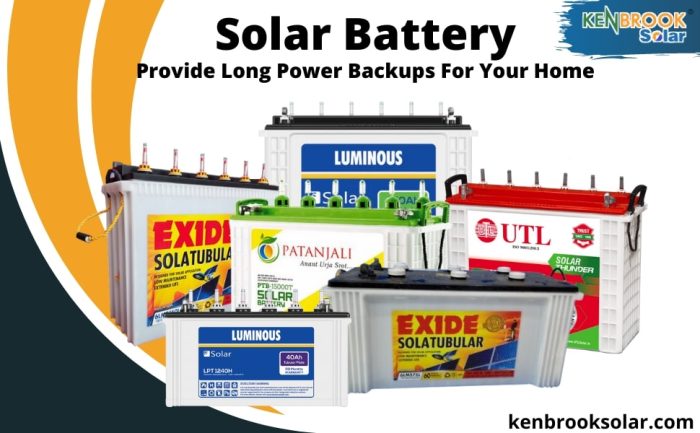 Solar Battery - Price, Types, Technology & A Complete Guide